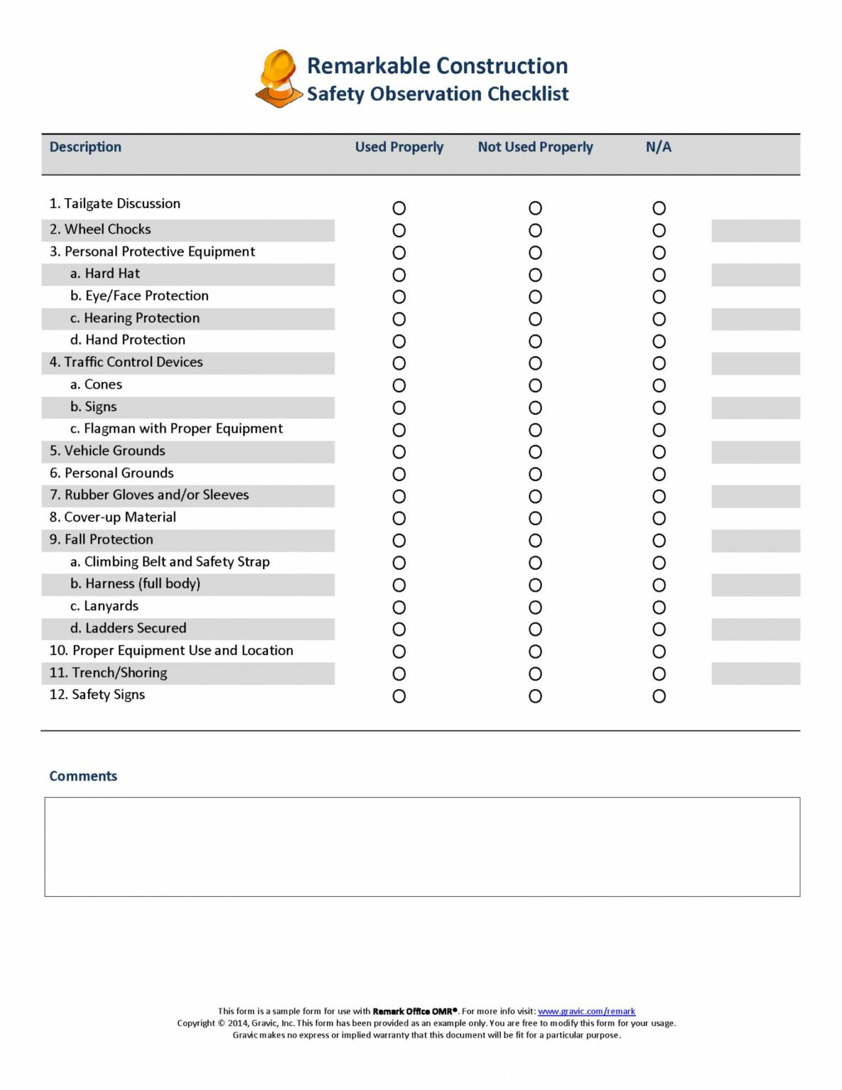Editable Safety Observation Checklist · Remark Software Safety ... Editable Safety Observation Checklist · Remark Software Safety ...