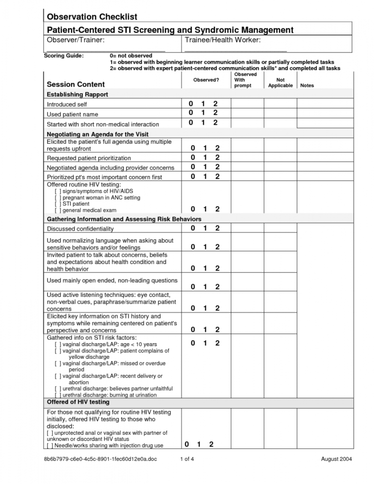 Free Examples Of Preschool Classroom Management Classroom Observation