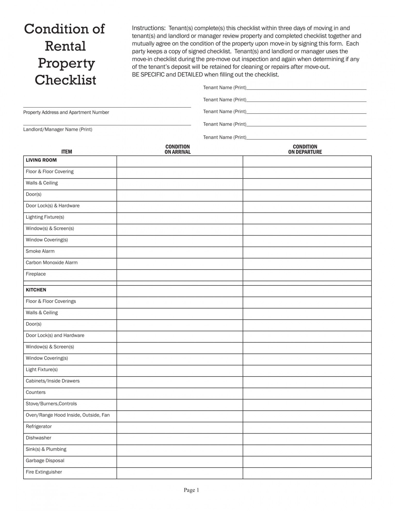 Printable 10 Rental Checklist Examples Pdf Examples Rental Property Printable 10 Rental Checklist Examples Pdf Examples Rental Property