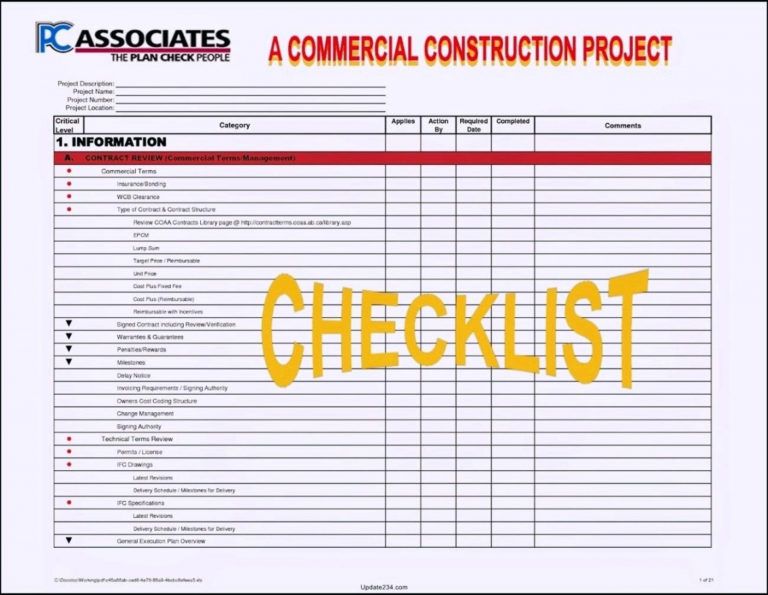 Printable Project Management Checklist Example Template Excel Free ... Printable Project Management Checklist Example Template Excel Free ...