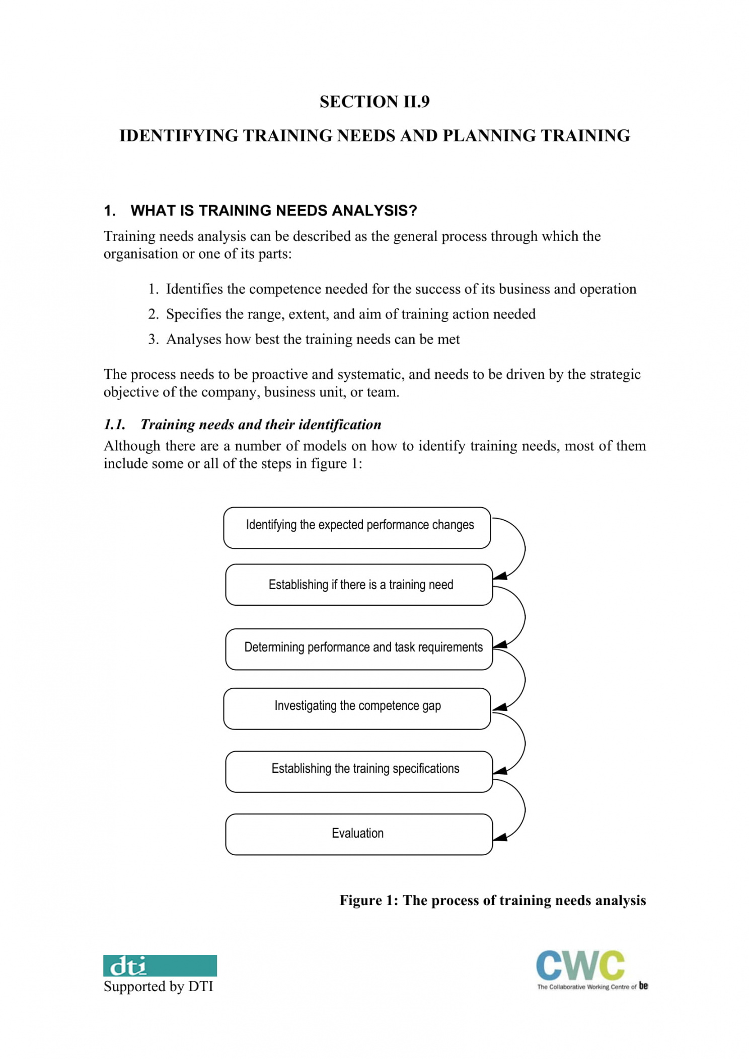Training Needs Analysis Report Template