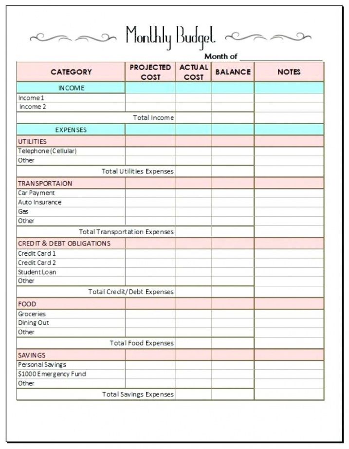 Sample Bills Budget Spreadsheet Monthly Sheet Free Bill Payment Monthly 