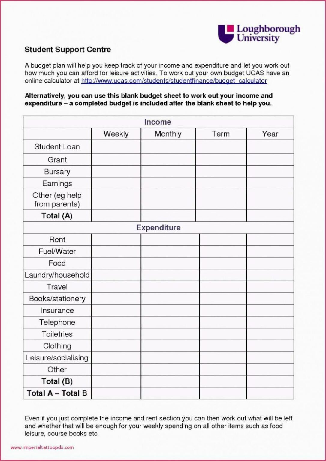 Editable Sample Budget Worksheet For College Students Printable Editable Sample Budget Worksheet For College Students Printable