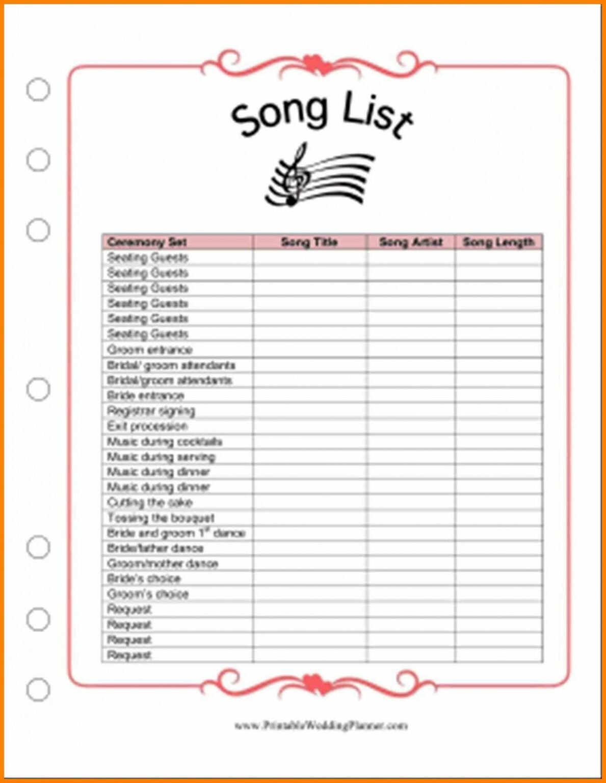 Free Free Printable Wedding Planner Templates Room Surf Wedding Dj Free Free Printable Wedding Planner Templates Room Surf Wedding Dj
