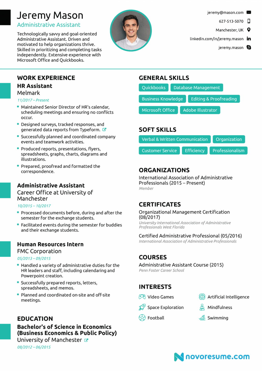 Free Administrative Assistant Resume 2020 Guide Examples Office