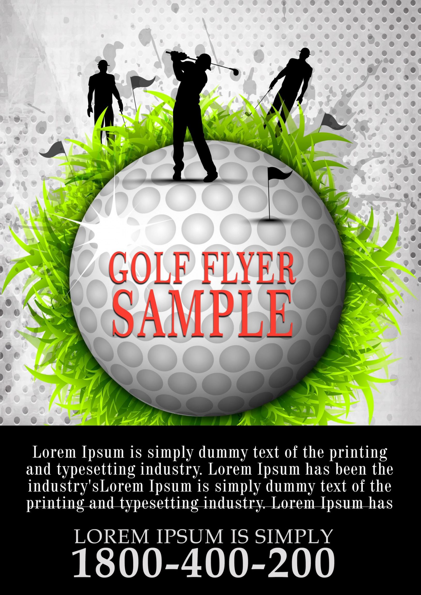 Golf Tournament Fundraiser Flyer Template