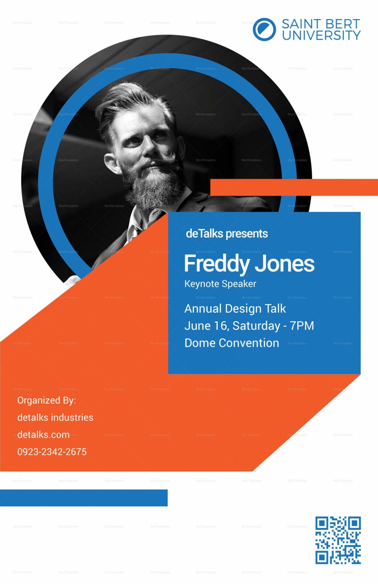 Keynote Speaker Poster Design Template In Psd Word Motivational Speaker 