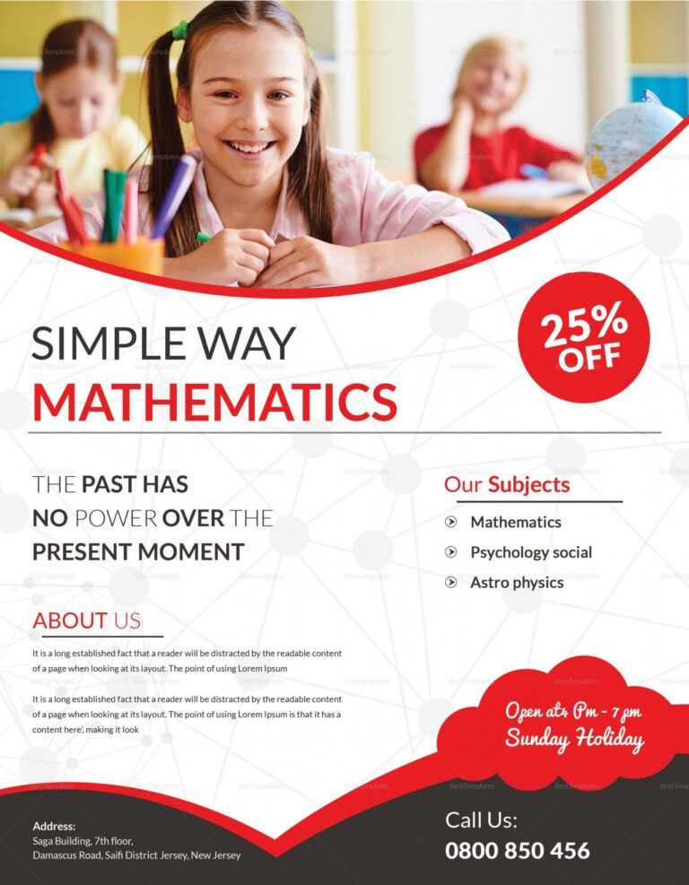 Math Tutoring Flyer Template Free Download Autismrpphub Summer Tutoring 
