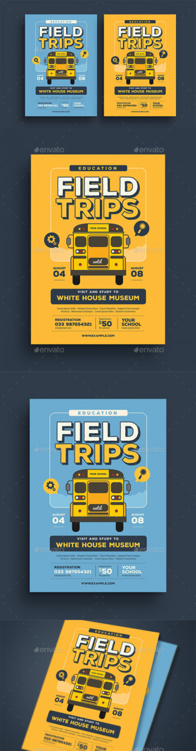 Free Excursion Flyer Stationery And Design Templates Bus Ride Flyer ...