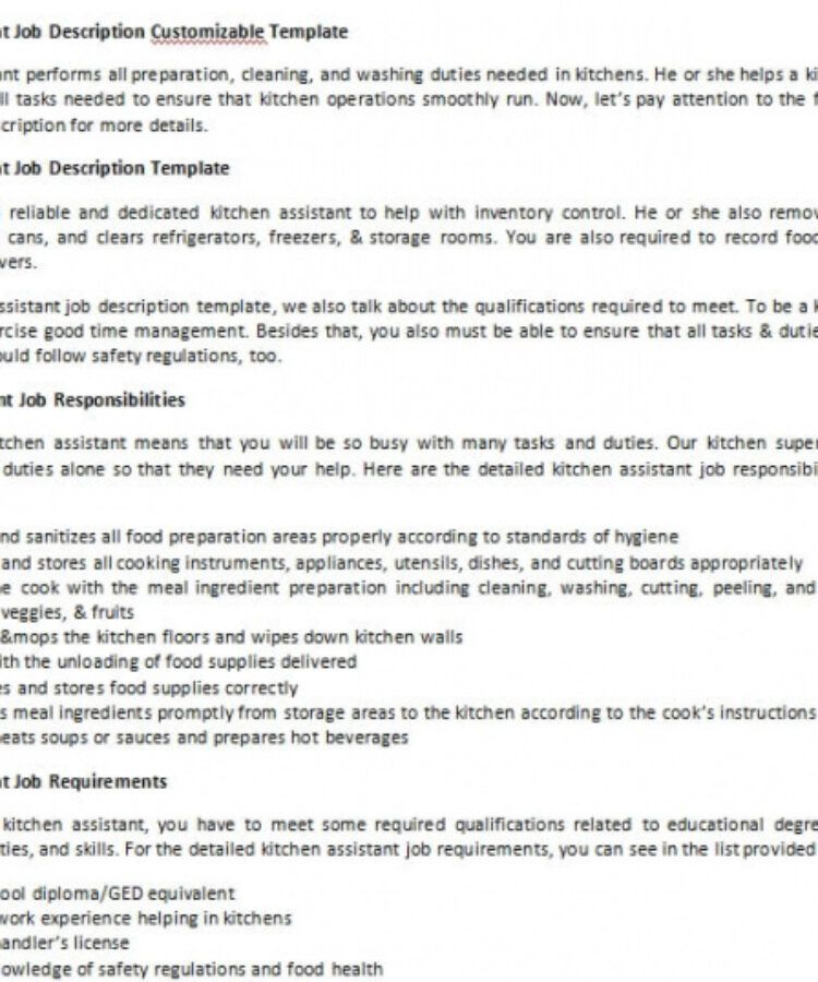 Senior Pastor Job Description Template