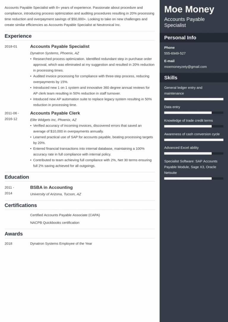 Accounts Payable Job Description Template - Dremelmicro