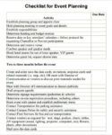 Front Desk Checklist Template