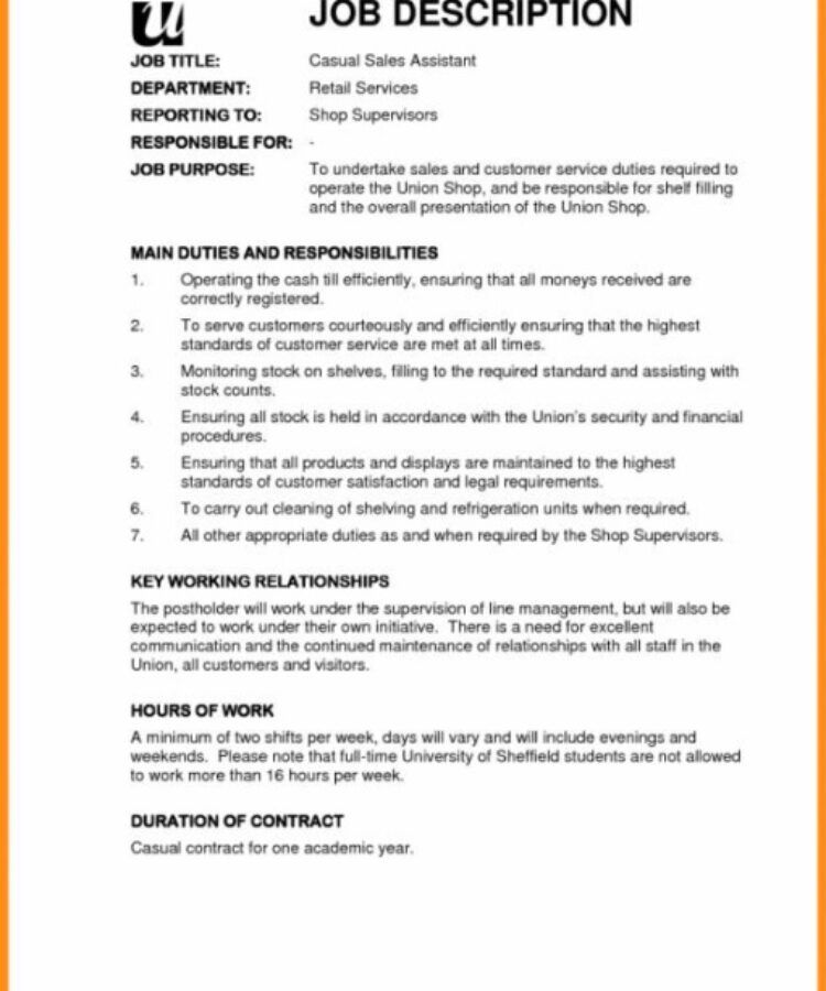 It Job Description Template - Dremelmicro