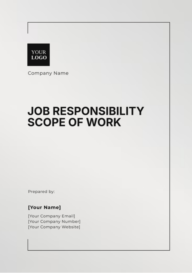 Training Scope Of Work Template - Dremelmicro
