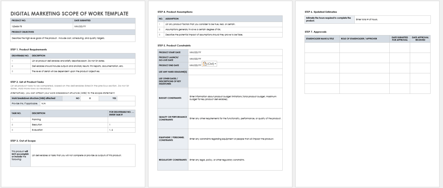 Marketing Agency Scope of Work Template - Dremelmicro
